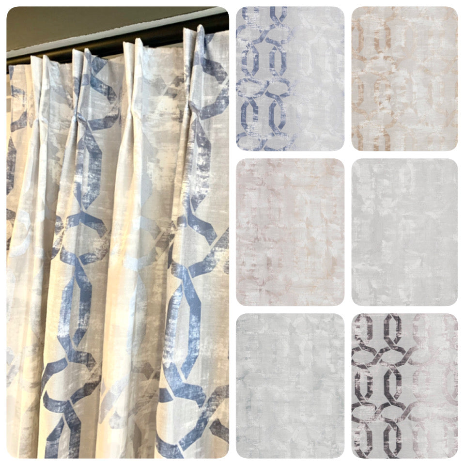 Laurier Avant-Garde Custom Designer Drapery Panels. 6 Colors ...